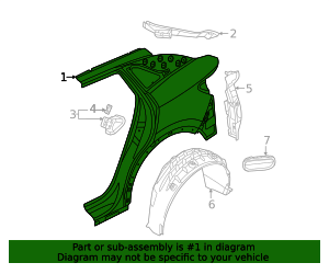 11A-809-838 - Quarter Panel - 2021-2023 Volkswagen ID.4 | Order Euro Parts