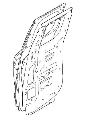 2018-2019 Nissan Door Shell - Driver's Side (LH) 82101-9FT1A ...