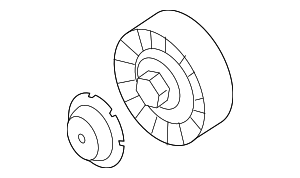 11287542887 - 2007-2010 BMW X5 Serpentine Idler Pulley (11-28-7-542-887 ...