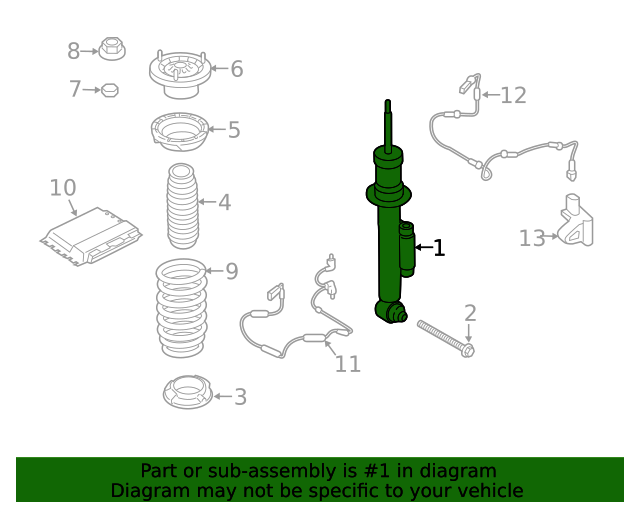 37-10-6-878-103 - Shock Absorber 2019-2024 BMW | AutoNationParts.com