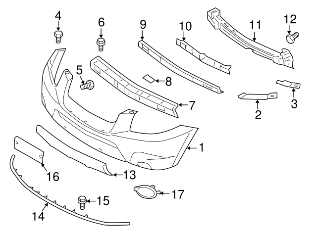 2007-2009 Hyundai Santa Fe Lower Cover 86525-2B000 | OEM Parts Online