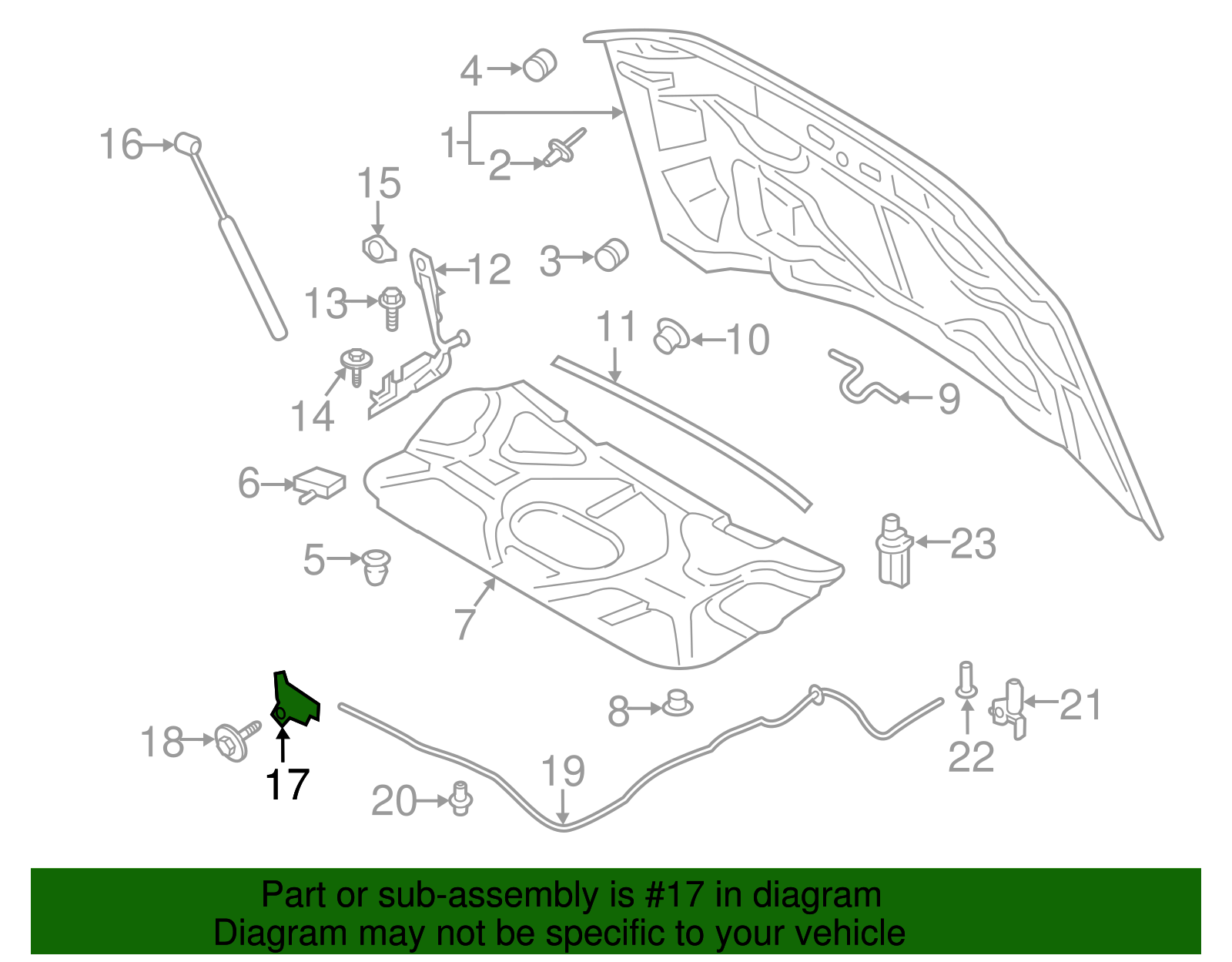 2017-2022 Ford Hood Latch HC3Z-16700-F | OEM Parts Online