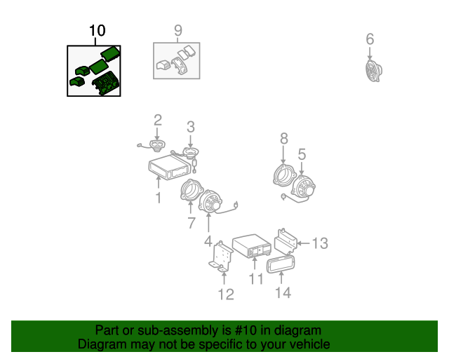 463-680-75-08 - Speaker Grille 2002-2012 Mercedes-Benz | Mercedes-Benz ...