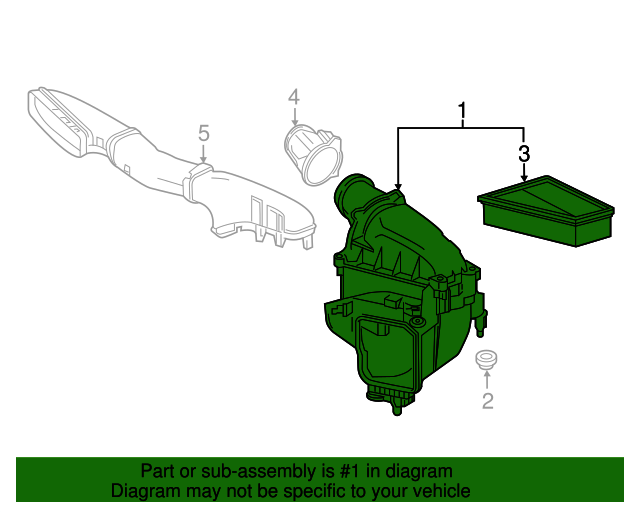 270-090-06-01-64 - Damping Air Filter Mercedes-Benz USA Parts