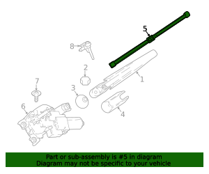 61627442093 - 2019-2025 BMW X5 Wiper Blade (61-62-7-442-093) | BMW of ...