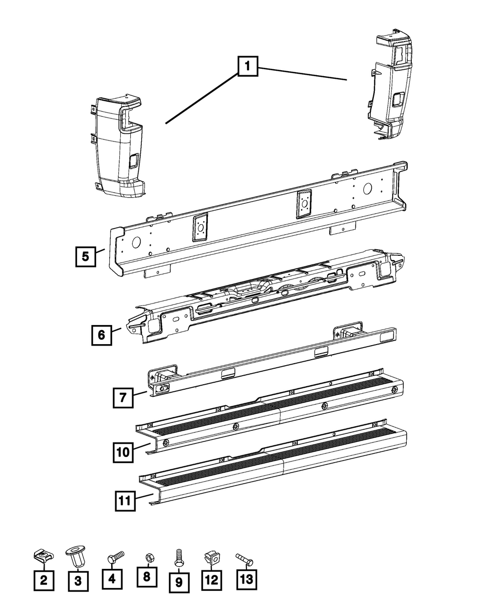 68184193AB - Rear Closure Panel 2014-2025 Ram | Mopar Parts Pro Online