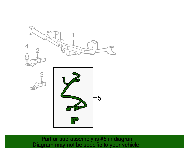 2005-2008 Ford Wire Harness 5L3Z-13A576-AA | Varsity Ford