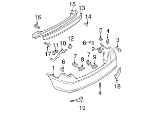 2004-2005 Mazda 6 Bumper Cover GMYF-50-221B-BB | TascaParts.com