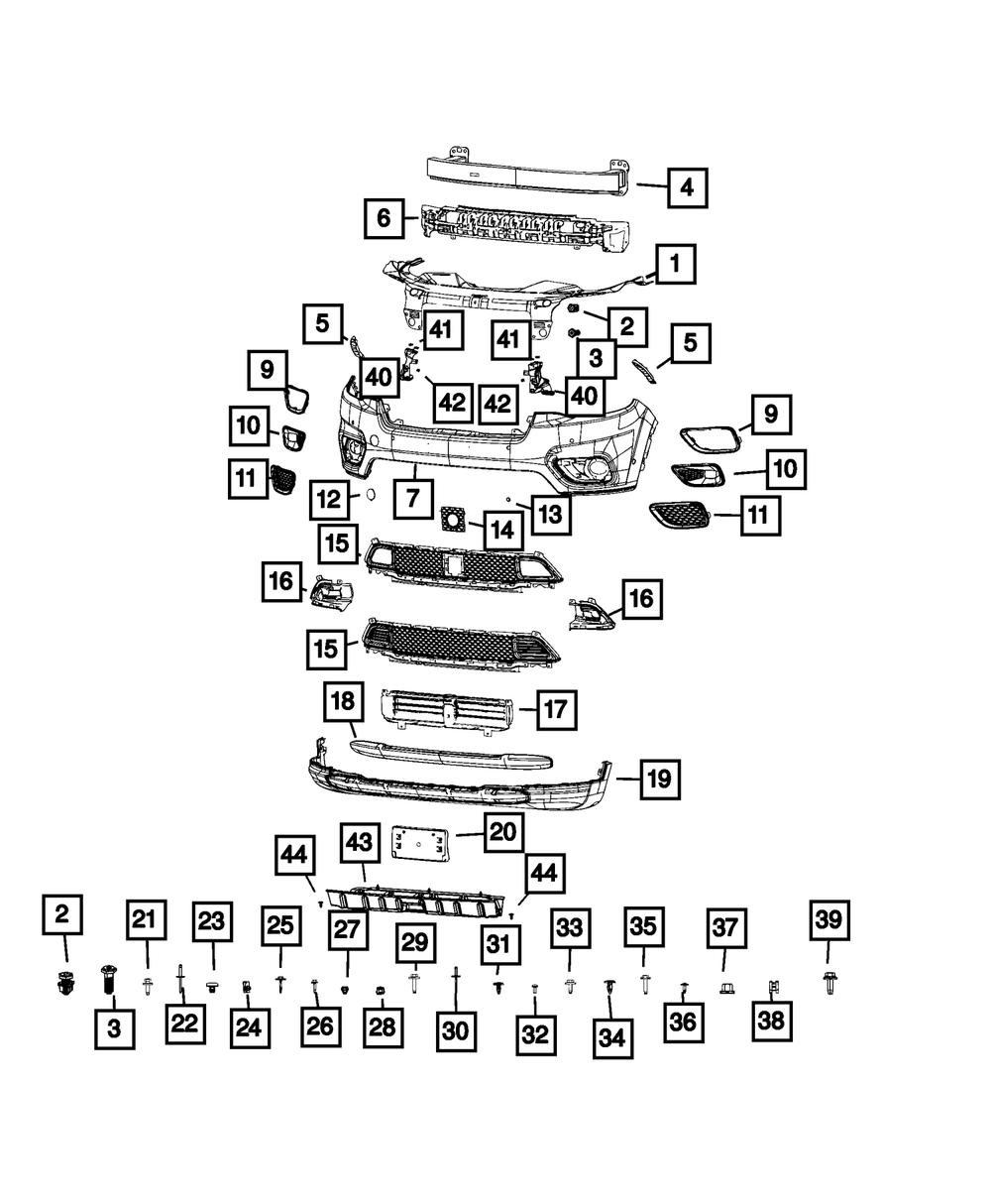 68412008AE - Active Shutter Grille 2019-2023 Jeep Cherokee | Mopar ...