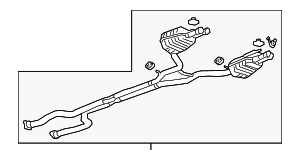 Exhaust Muffler with Exhaust Pipe 84760115 | GMPartsDirect.com