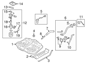 31110-F6010 - Fuel Pump Assembly 2017-2020 Kia Cadenza | Kia.Parts Store