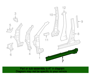 2006-2012 Toyota RAV4 Rocker Reinforced 61404-0R010 | OEM Parts Online