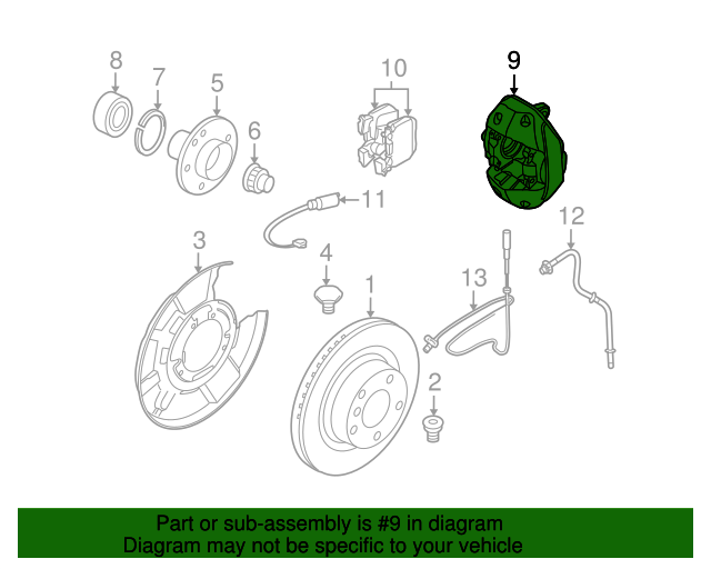34-20-6-785-237 - Disc Brake Caliper 2008-2013 BMW | AutoNationParts.com