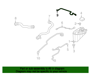 17-12-8-602-635 - Engine Coolant Pipe 2016-2019 BMW | AutoNationParts.com