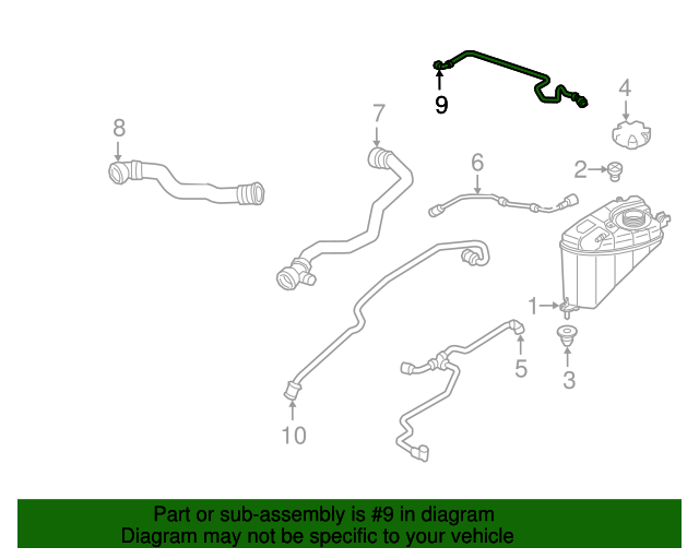 2016-2019 BMW By-Pass Hose 17128602635 | OEM Parts Online