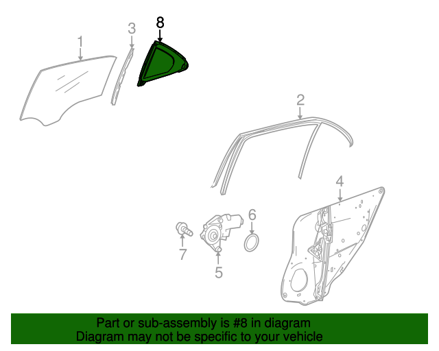 212-730-40-00-65 - Fixed Glass 2010-2016 Mercedes-Benz | Mercedes-Benz ...