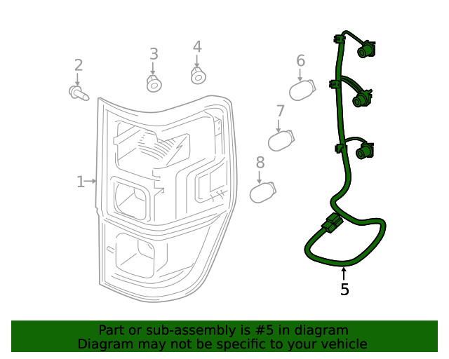 KB3Z-13410-C - Socket & Wire 2019-2023 Ford Ranger | Ford Parts Direct