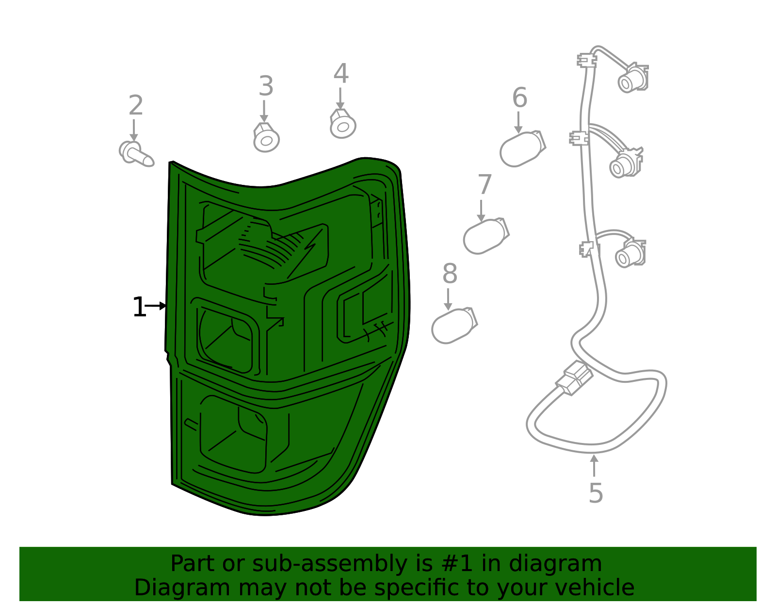 KB3Z-13405-F - 2019-2023 Ford Ranger - Tail Lamp Assembly | Ford OEM ...