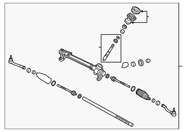 2016-2018 Kia Optima Rack And Pinion Assembly 56500 D4000 | TascaParts.com