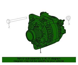 2019-2021 Jeep Cherokee Alternator 56029745AB | TascaParts.com
