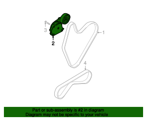 11-28-1-482-199 - Accessory Drive Belt Tensioner Assembly 2002-2008 ...