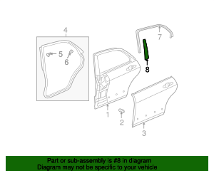 2004-2008 Acura TSX Tape 67866-SEA-003ZA | OEM Parts Online