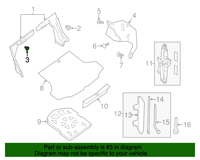 01553-05811 - Front Trim Retainer 1995-2024 Nissan | Nissan Parts ...