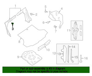 1995-2024 Nissan Front Trim Retainer 01553-05811 | OEM Parts Online