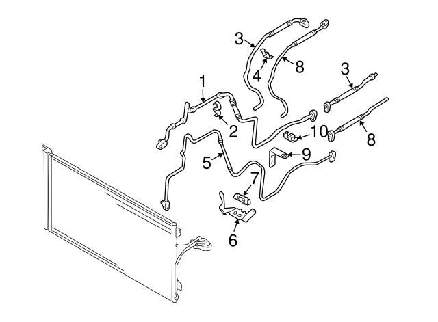 Volkswagen Suction Pipe Bracket 7L0-819-605-A | Auto Parts