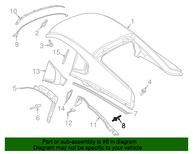 1995-2017 Mopar Wheel Arch Flare Rivet 6035201 | TascaParts.com