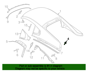 06104368AA - Hybrid / Electric Vehicle Sound Alert Speaker Bracket Bolt ...