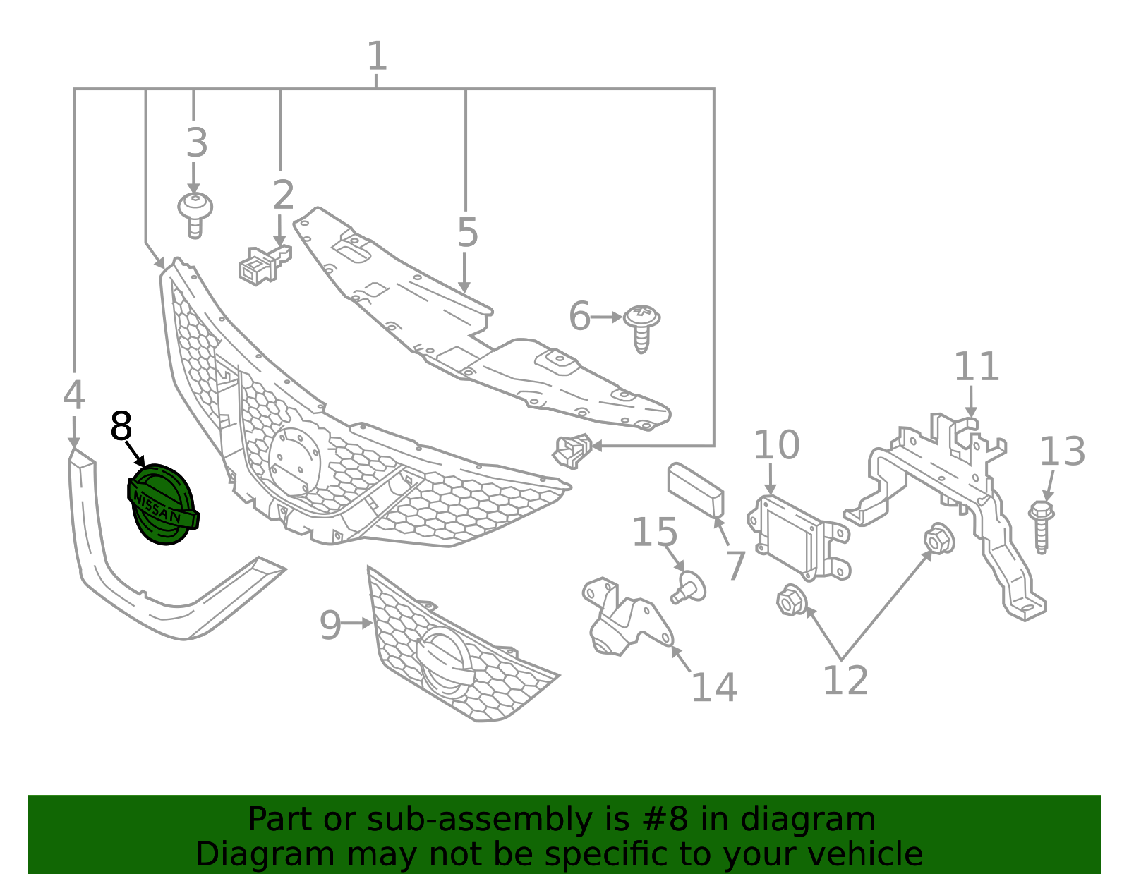 2017 Nissan Emblem 62890-4EA0A | Temecula Nissan Parts