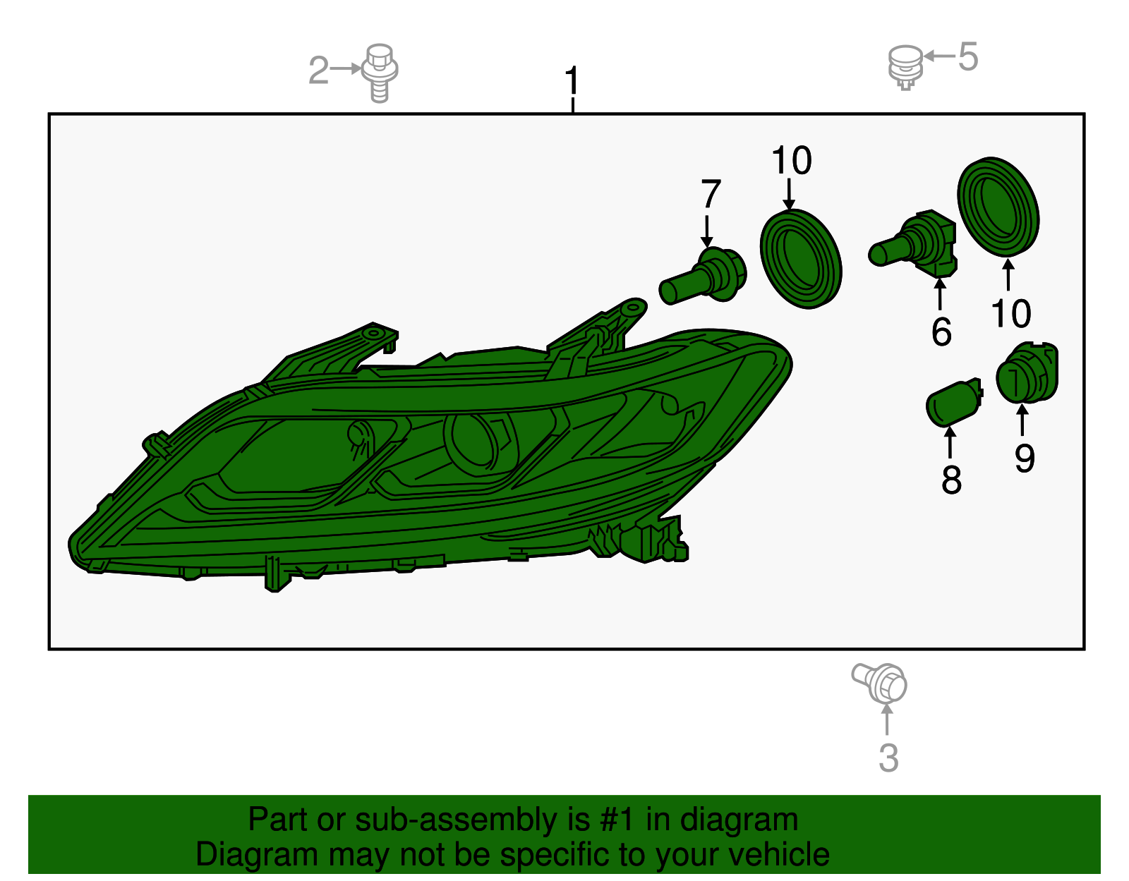 33100-T3L-A62 - Headlamp Assembly 2016-2017 Honda Accord | Honda Parts Online