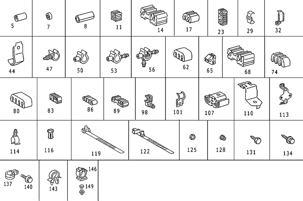 1954-2026 Mercedes-Benz Hexagon Nut 003-990-02-51 | MB OEM Parts