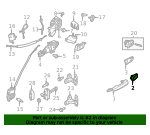 2012-2023 Land Rover Exterior Door Handle Cover LR156944 | OEM Parts Online