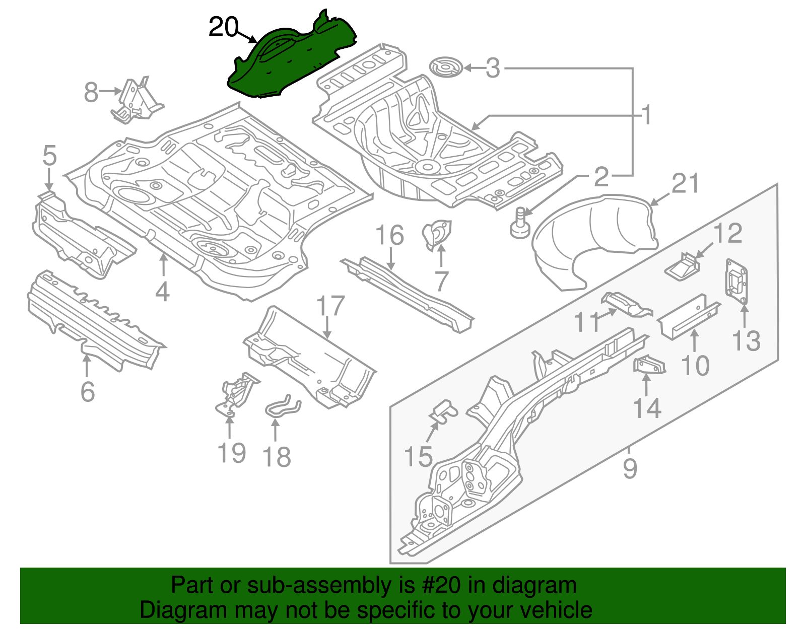 2016-2022 Volkswagen Passat Sound Absorber 561-825-522-A | VW Direct ...