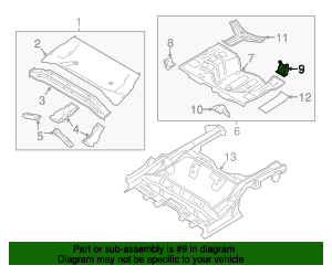 2013-2017 Hyundai Elantra GT Reinforcement 65651-A5000 | Hyundai ...