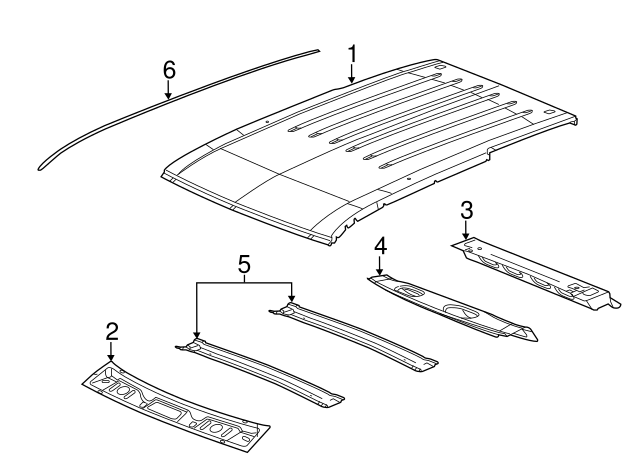 2011-2021 Dodge Durango Roof Molding - Driver's Side (LH) 55079373AE ...
