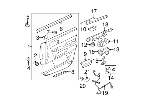 Power Seats for 2013 Honda Pilot | Honda Parts Online