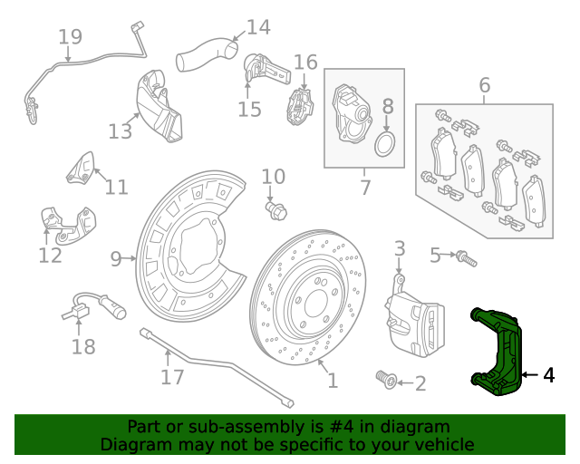 231-423-02-06 - Caliper Mount 2013-2023 Mercedes-Benz | Mercedes-Benz ...