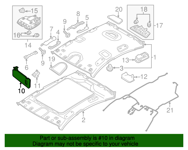 85202-B1901-SG2 - Sun Visor 2015-2020 Hyundai | AutoNationParts.com