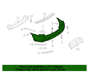 57704SC010 - Bumper Cover 2009-2013 Subaru Forester | Subaru Direct ...