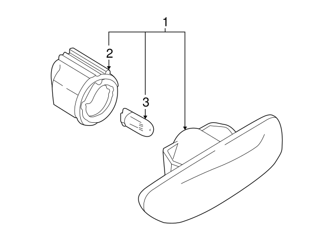 1999-2009 Volvo Repeater Lamp - Passenger Side (RH) 30722642 ...