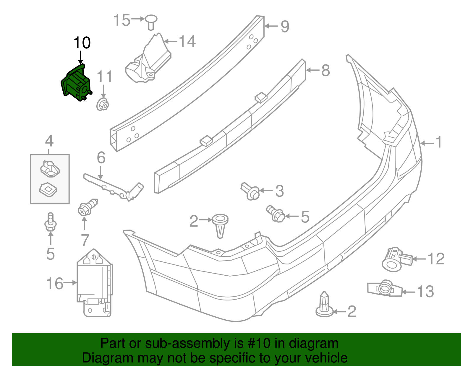2013-2018 Nissan Altima Stay 85211-3TA0A | Nissan Parts Central