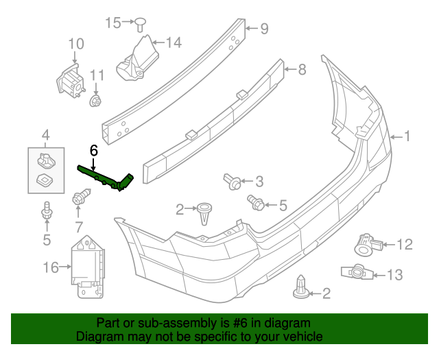 2013-2015 Nissan Altima OEM NEW 2013-2015 Nissan Altima Driver Sd Rear ...