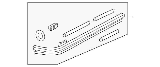 2018-2024 Honda Odyssey Center Rail 72540-THR-A01 | Cheaper Honda Parts