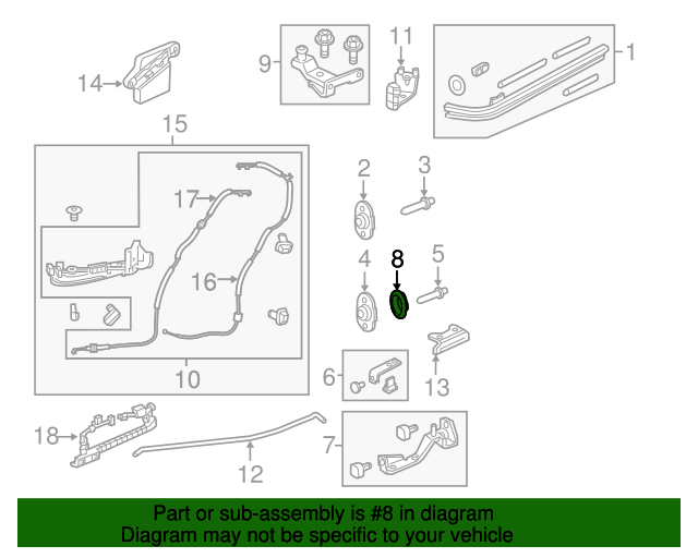 72507-THR-A01 - Cover, Slide Door Stopper (Upper) (Male) 2018-2021 ...