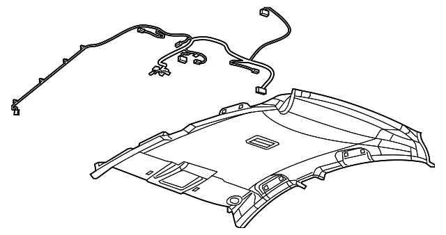 2017-2019 Chevrolet Cruze Black Headliner Trim Panel 84452937 GM ...