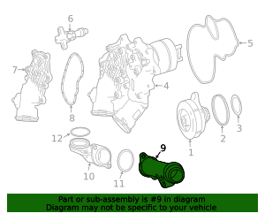 2018-2021 Mercedes-Benz Engine Coolant Outlet Flange 177-200-04-56 | MB ...