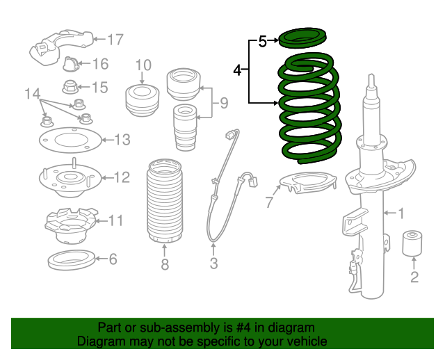 2012-2019 Land Rover Range Rover Evoque Coil Spring LR034087 | OEM ...